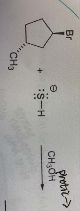 Solved Br protic- CH3OH CH3 | Chegg.com