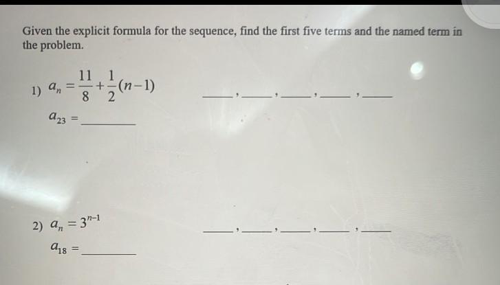 Solved Given a term and the common difference of an | Chegg.com