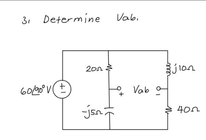 Solved 31 Determine Vab. | Chegg.com