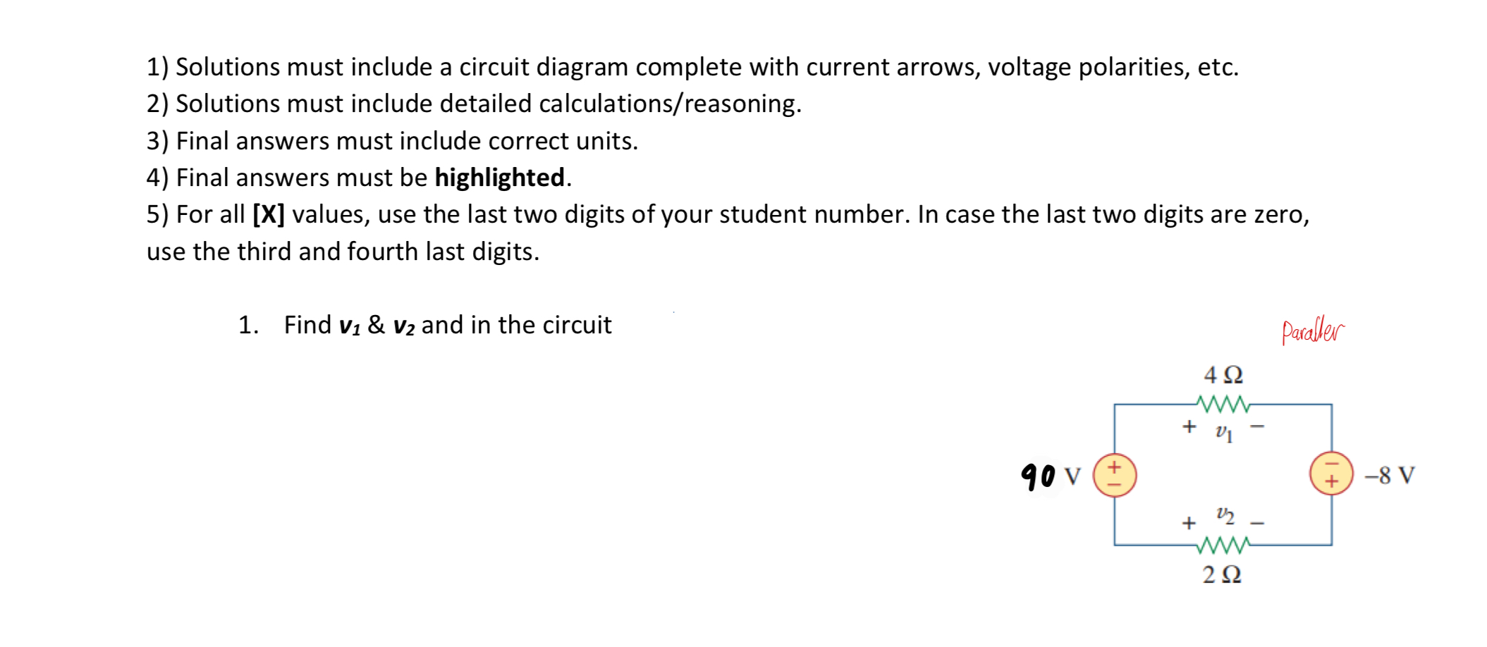 Solved Solutions must include a circuit diagram complete | Chegg.com