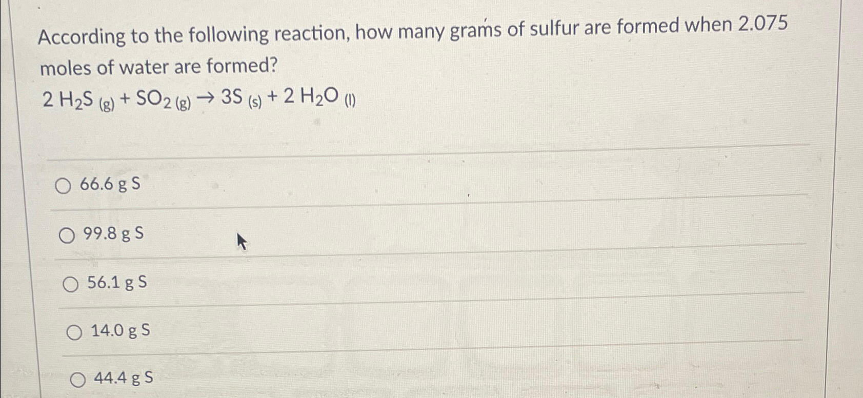 Solved According to the following reaction, how many grams | Chegg.com