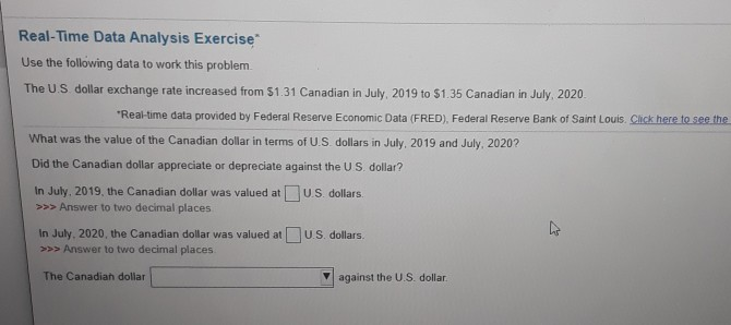 Solved Real Time Data Analysis Exercise Use The Following 1530
