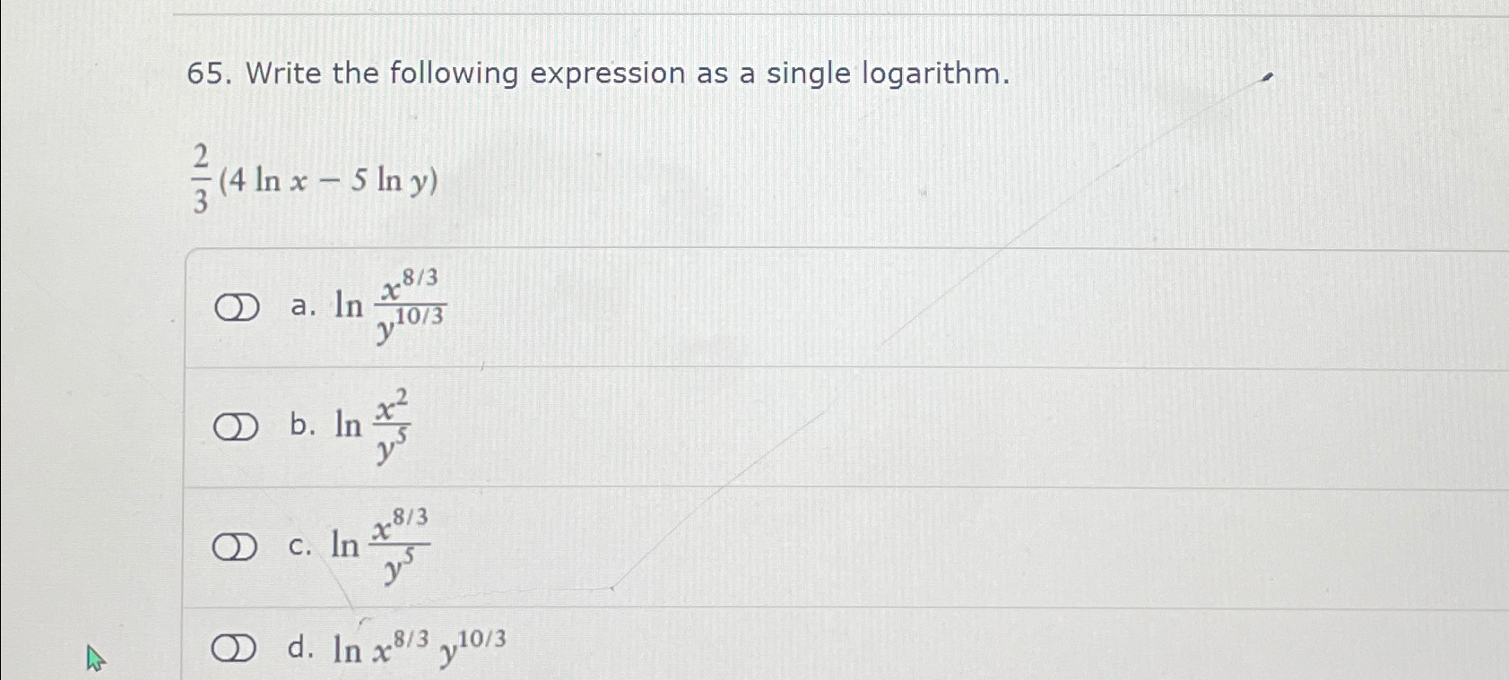 Solved Write the following expression as a single | Chegg.com