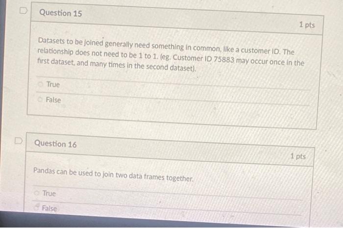 Solved Datasets to be joined generally need something in | Chegg.com
