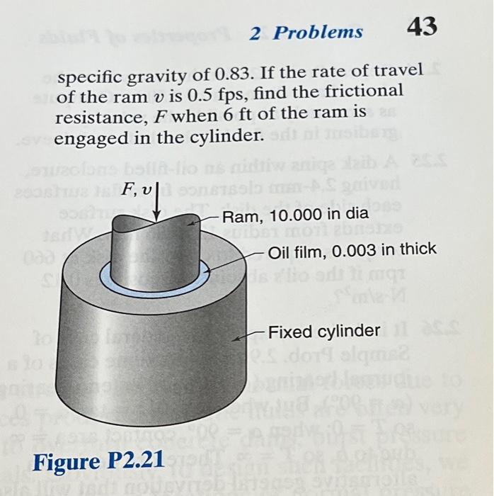 Solved 2.11 (a) Calculate the density, specific weight, and | Chegg.com