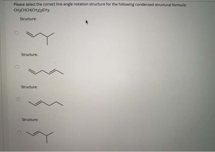 Solved Please select the correct line-angle notation | Chegg.com