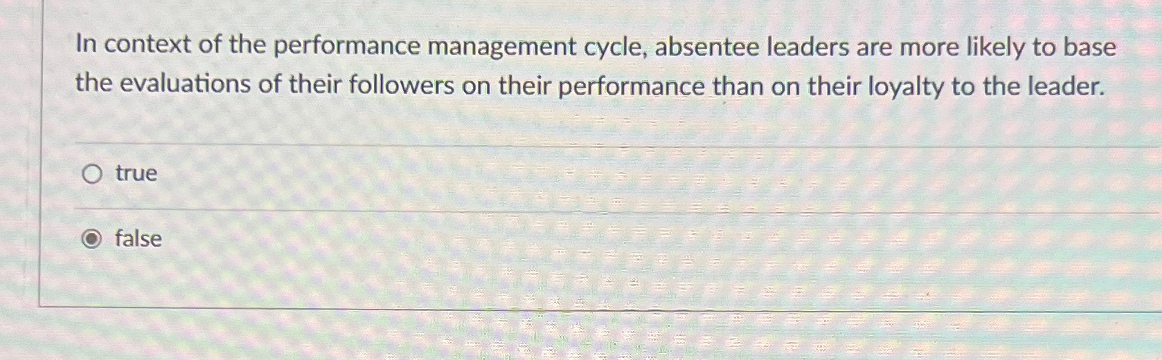 Solved In context of the performance management cycle, | Chegg.com