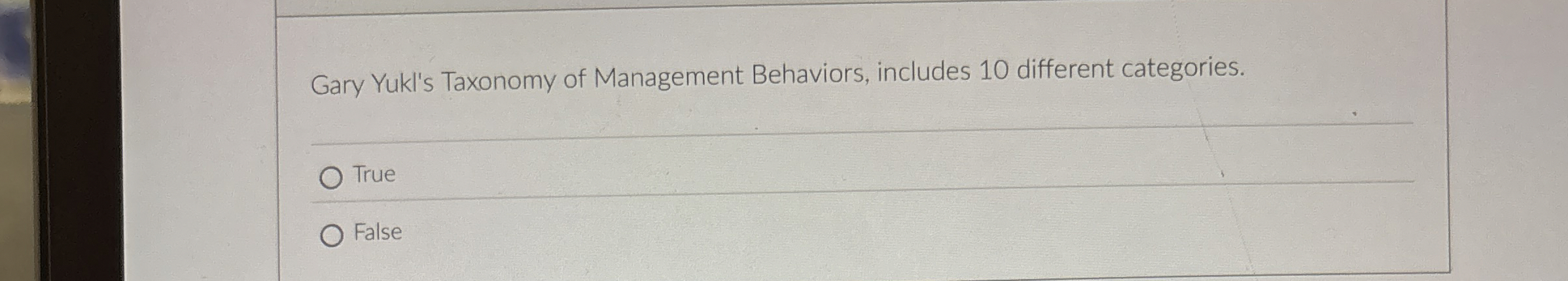 Solved Gary Yukl's Taxonomy of Management Behaviors, | Chegg.com