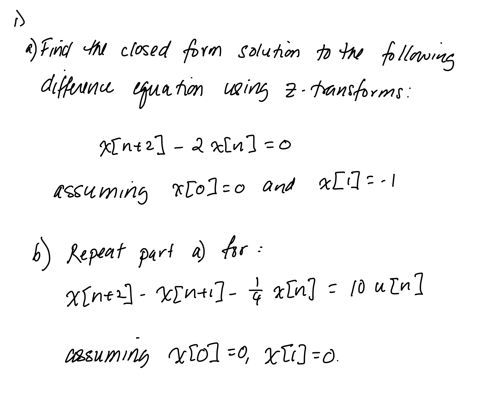 A ﻿find The Closed Form Solution To The 
