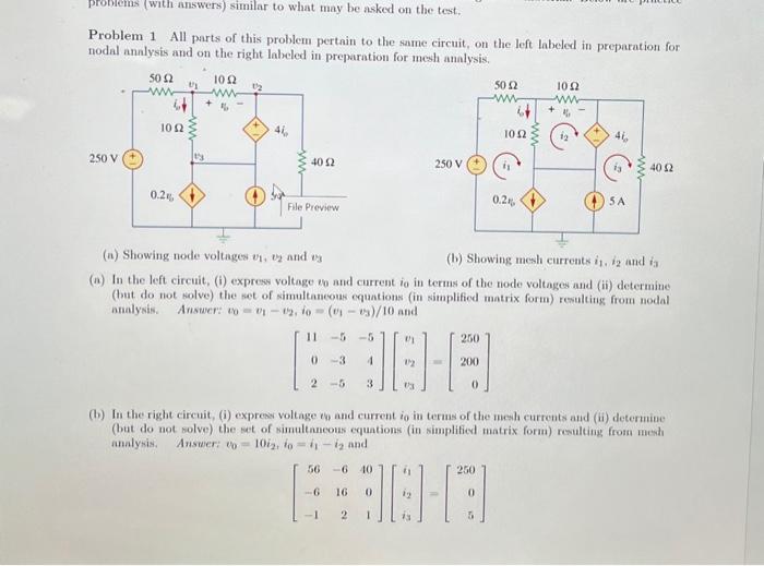Solved Problem 1 All parts of this problem pertain to the | Chegg.com