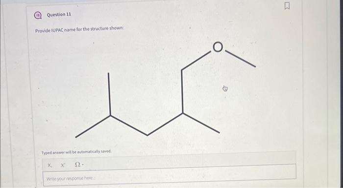 Solved Provide IUPAC name for the structure shown:What is | Chegg.com