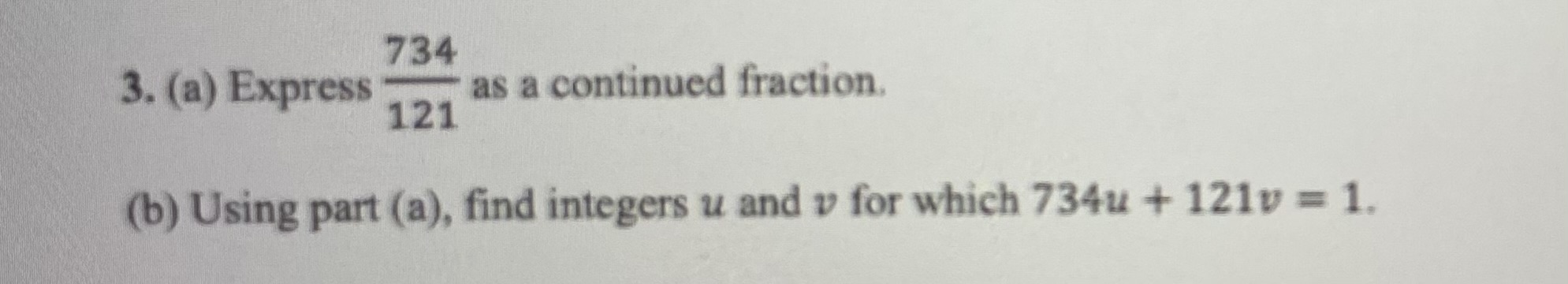 NUMBER THEORY TYPE ANSWER) ﻿Express 734121 ﻿as a | Chegg.com