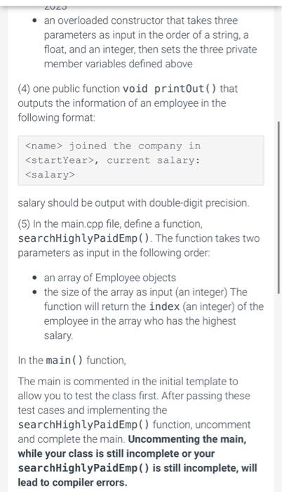 Solved Solve this C++ code for me. Give me the full code | Chegg.com