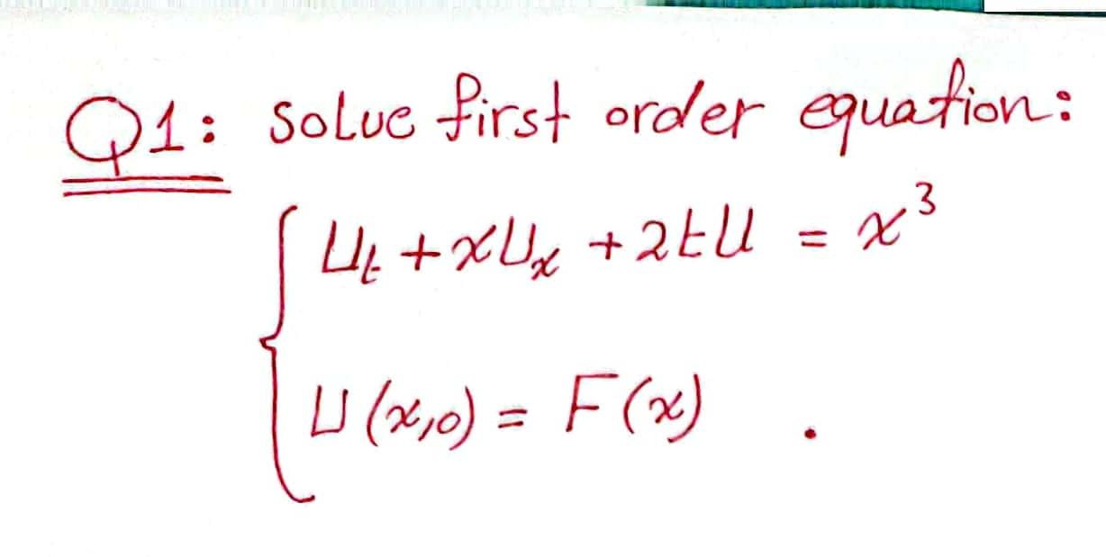 Solved Q1: solve first order | Chegg.com Solved Q1: solve first order | Chegg.com