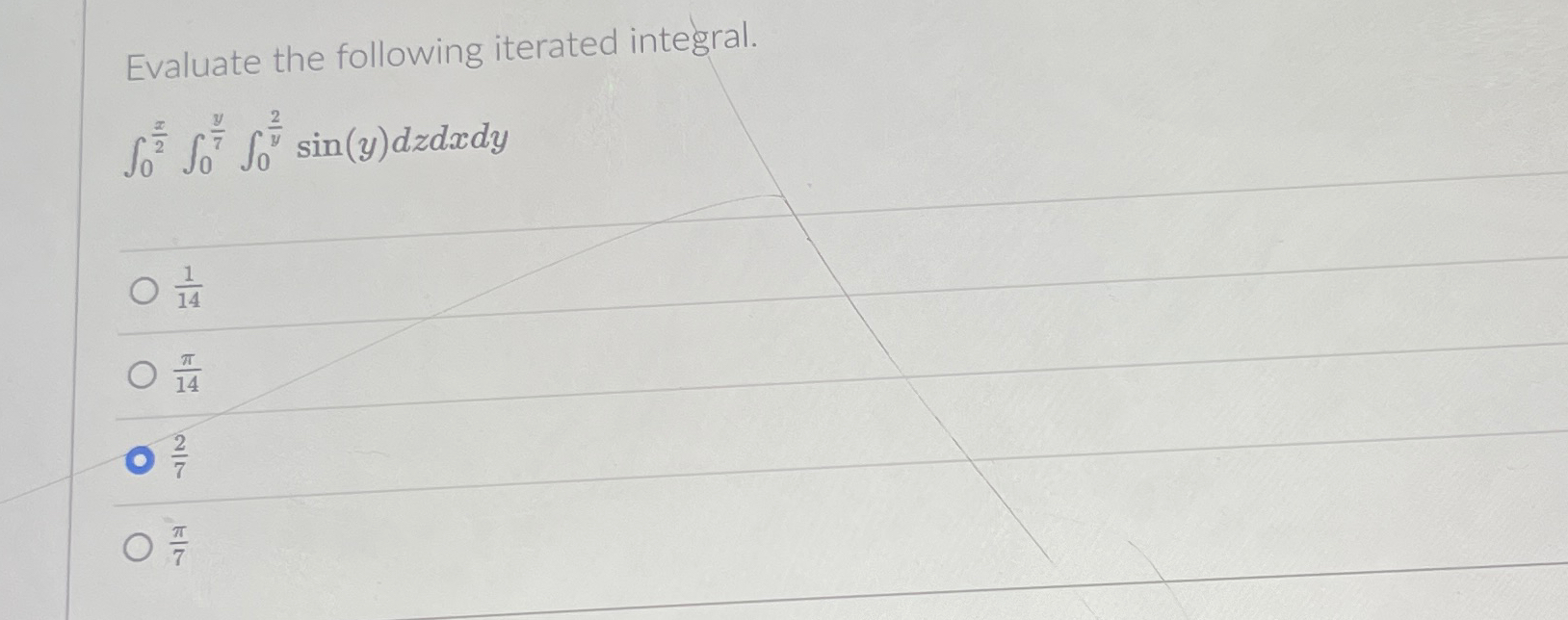 Solved Evaluate the following iterated | Chegg.com