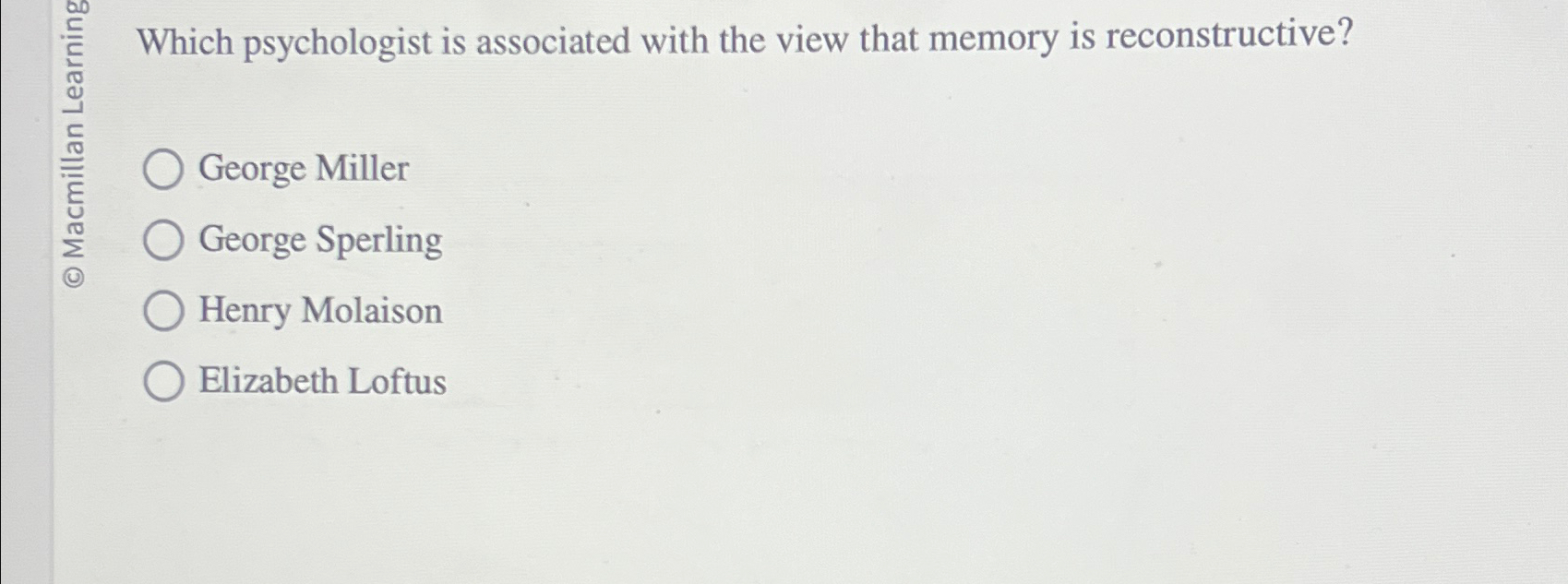 Solved Which psychologist is associated with the view that | Chegg.com