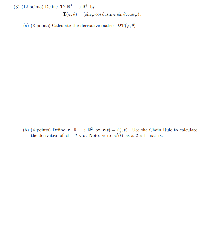 Solved (3) (12 ﻿points) ﻿Define | Chegg.com