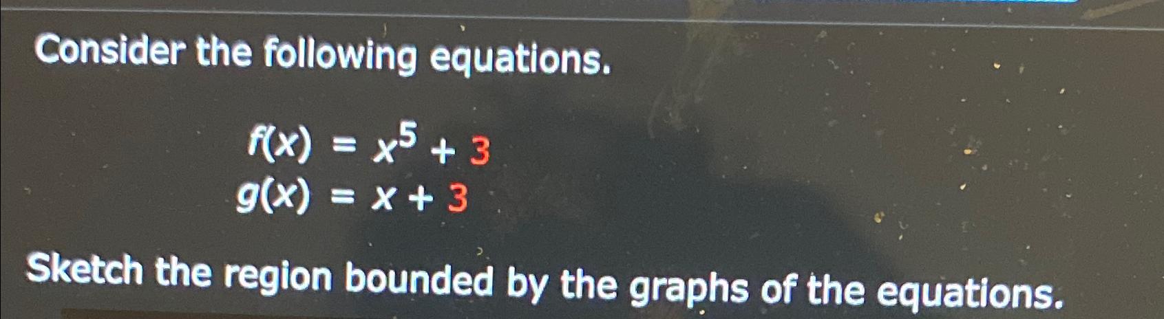 Solved Consider the following | Chegg.com