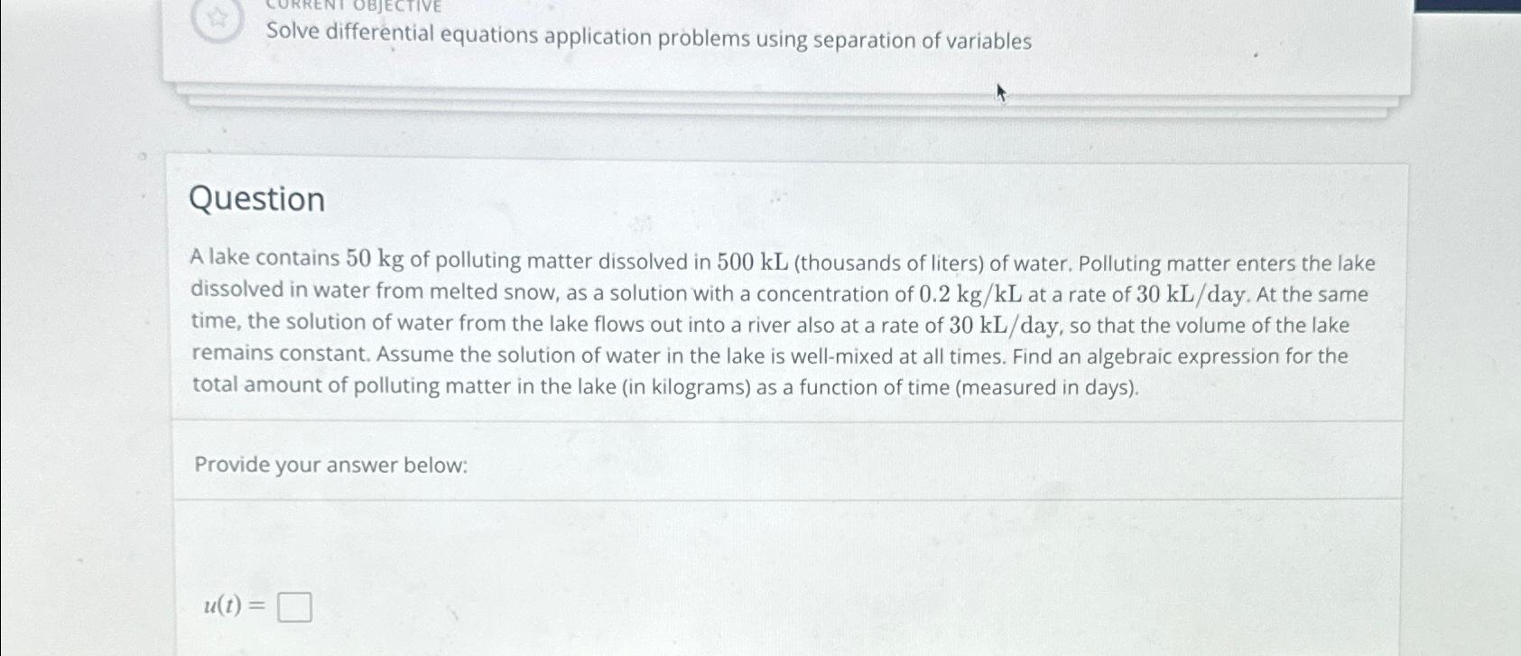 Solved Solve differential equations application problems | Chegg.com