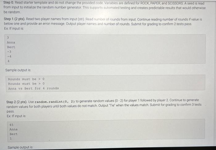 Solved Step O. Read Starter template and do not change the | Chegg.com