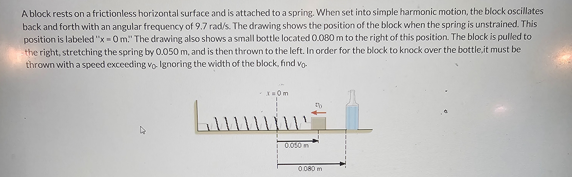 Solved by an EXPERT How to solve A block rests on a frictionless | Chegg.com