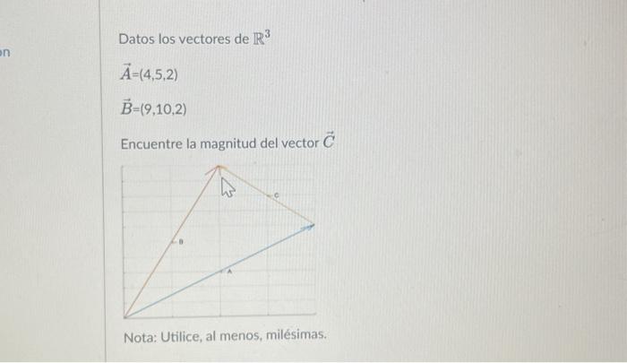 Solved Datos los vectores de \\( \\mathbb{R}^{3} \\) \\[ | Chegg.com