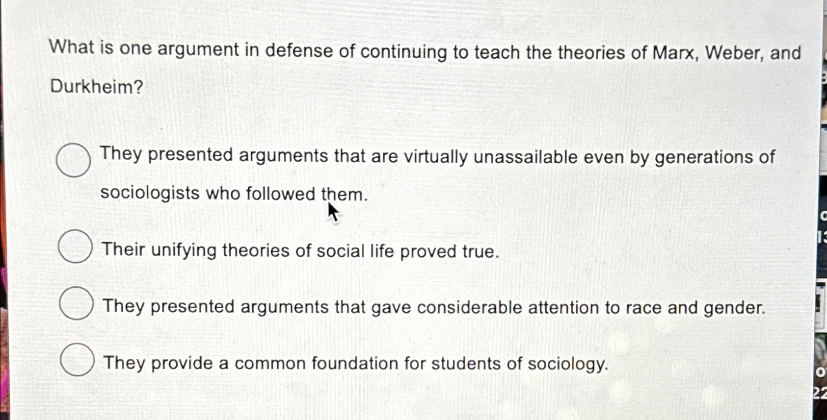 Solved What is one argument in defense of continuing to | Chegg.com