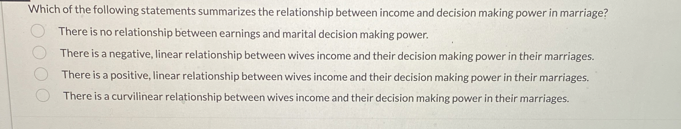 Solved Which of the following statements summarizes the | Chegg.com