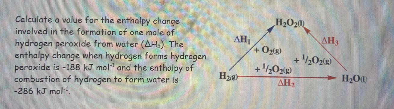 Solved Calculate a value for the enthalpy change involved in | Chegg.com
