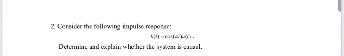 Solved Consider the following impulse | Chegg.com