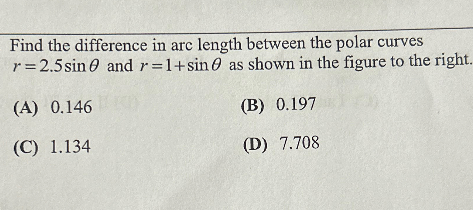 Solved Find the difference in arc length between the polar | Chegg.com