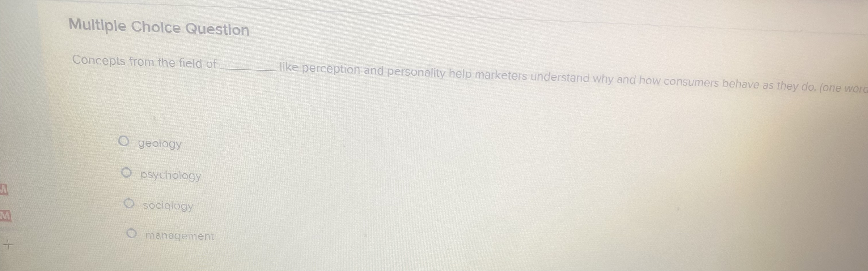 Solved Multiple Cholce QuestionConcepts from the field of q, | Chegg.com