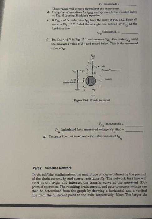 Solved Part 1. Flxed-Blas Network For the fixed-bias | Chegg.com