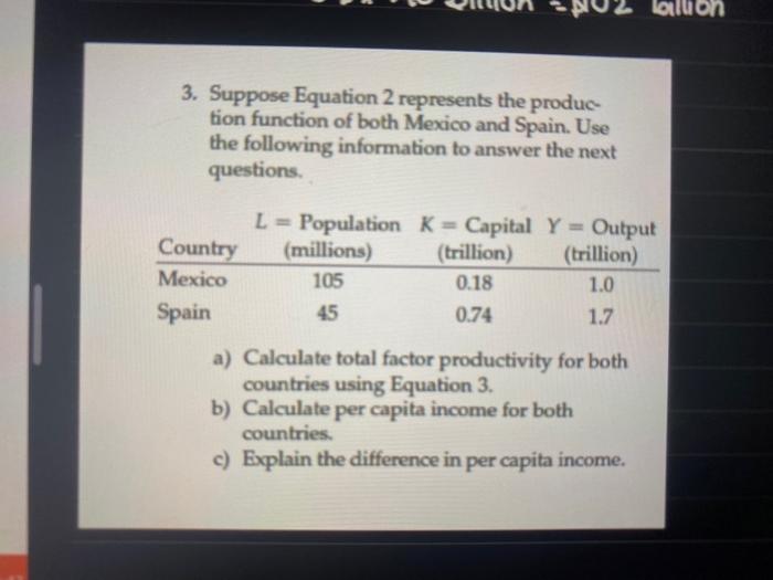Solved forget about the information that says use equation 3 | Chegg.com