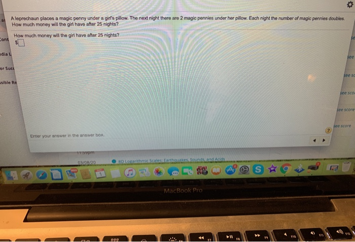 Solved A leprechaun places a magic penny under a girl's | Chegg.com