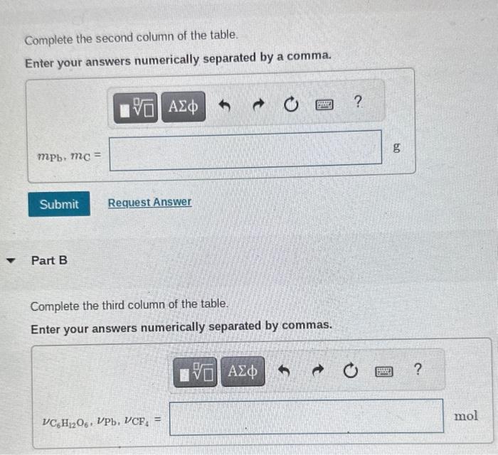 Solved Complete the table: Complete the second column of | Chegg.com
