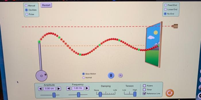 Solved Properties of Waves Open the Wave on a String PhET | Chegg.com