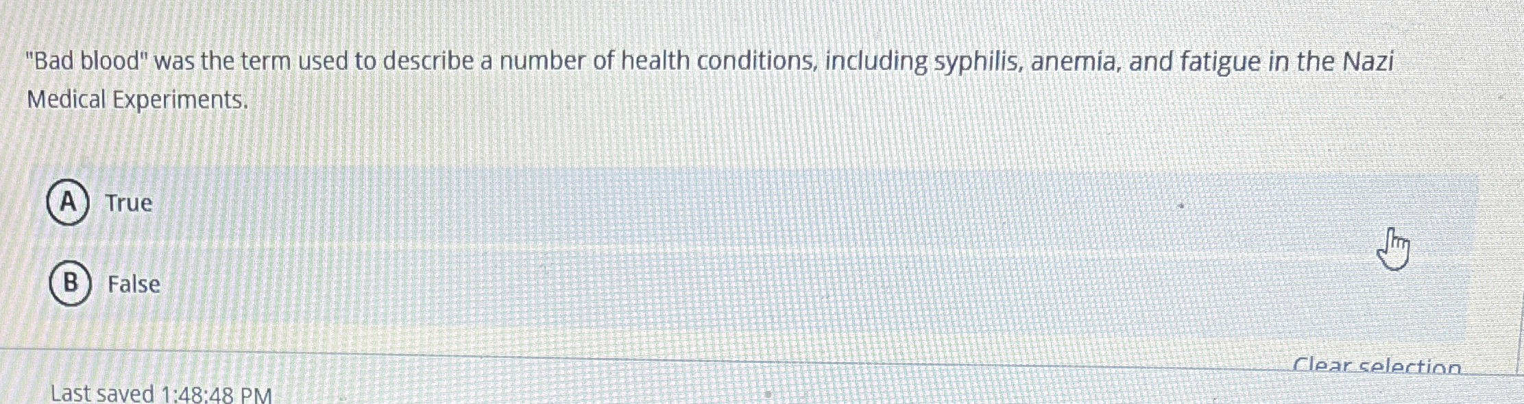 Solved "Bad blood" was the term used to describe a number of | Chegg.com