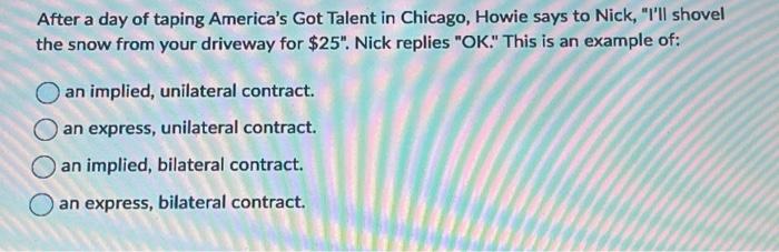 Solved After a day of taping America's Got Talent in | Chegg.com