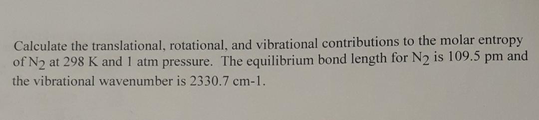 Solved calculate the translation, rotational, and | Chegg.com