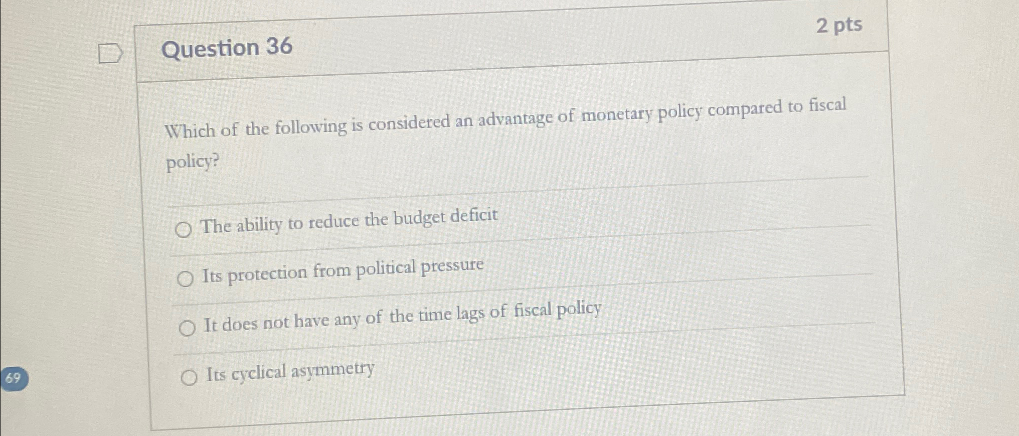 Solved Question 362 ﻿ptsWhich of the following is considered | Chegg.com
