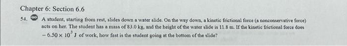 Solved Chapter 6: Section 6.6 GO 54. A student, starting | Chegg.com