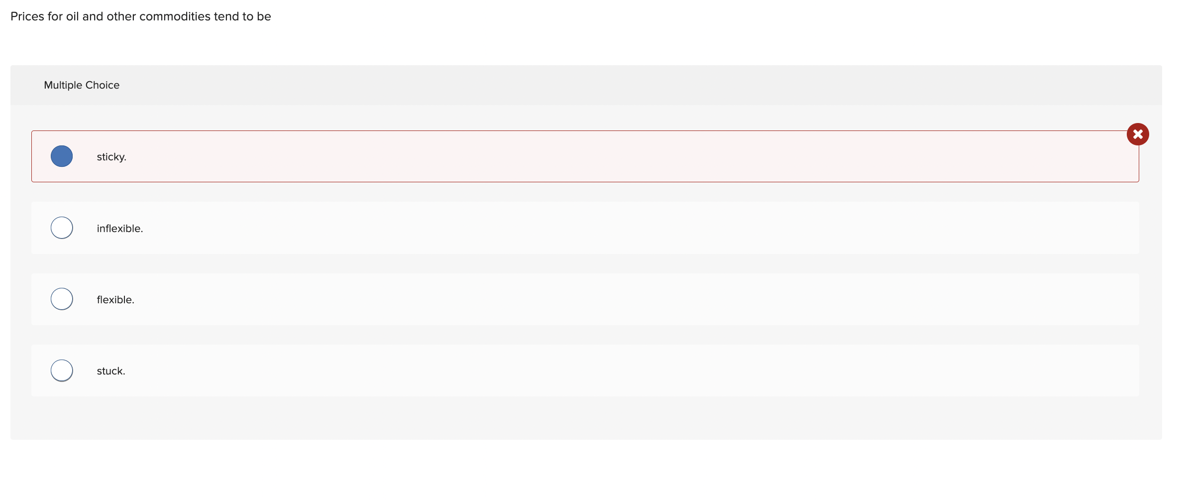 Solved Prices for oil and other commodities tend to | Chegg.com