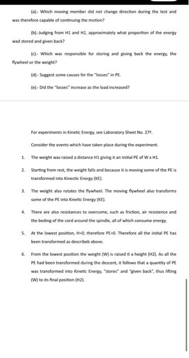 Solved ---POTENTIAL AND KINETIC ENERGY--- Lab Activity | Chegg.com