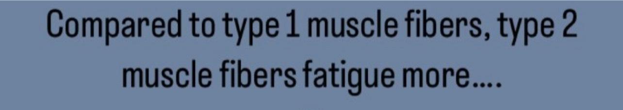 Solved Compared to type 1 ﻿muscle fibers, type 2 ﻿muscle | Chegg.com