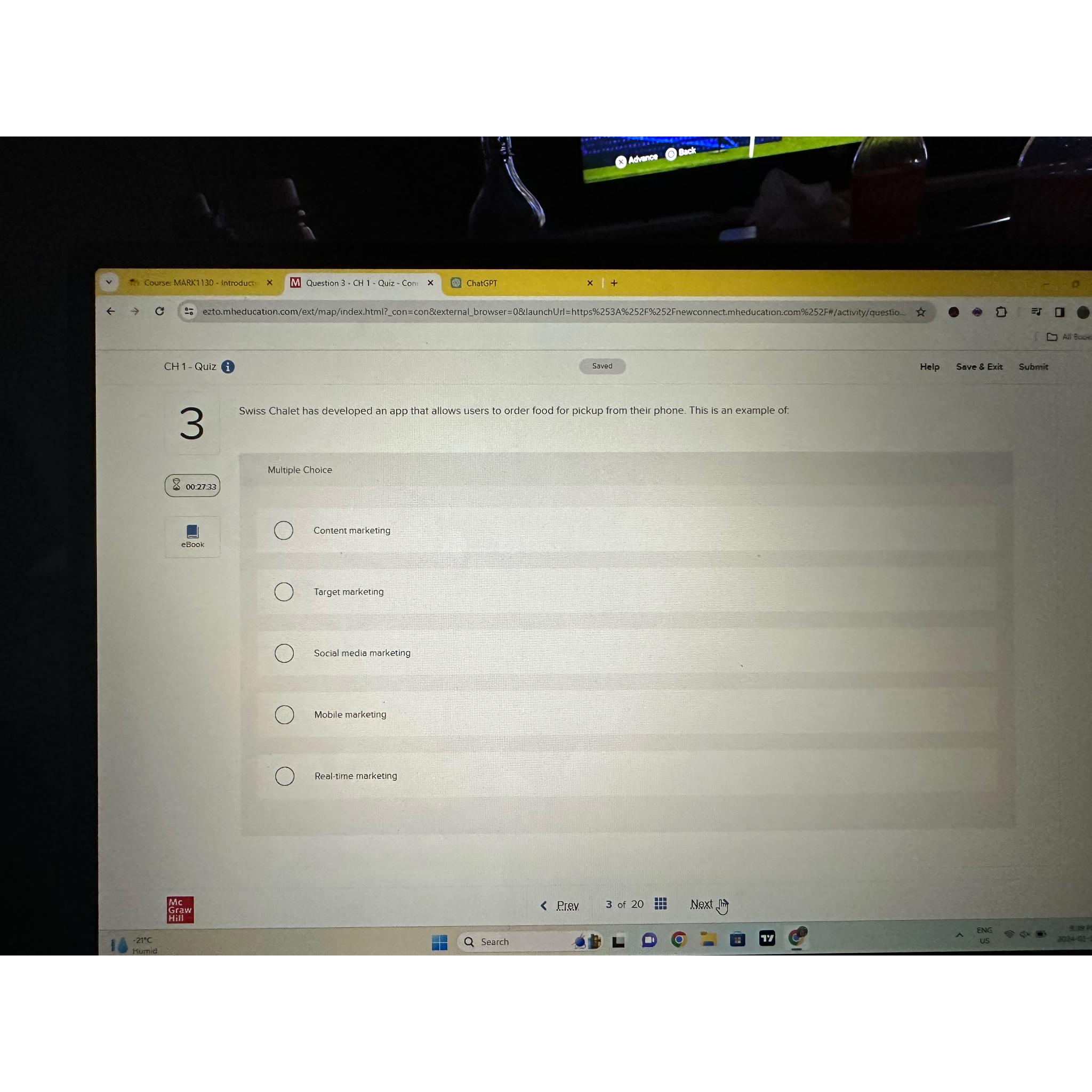 Solved CH1- ﻿Quiz (i)SavedHelp Save & ExisSubmit3Swiss | Chegg.com