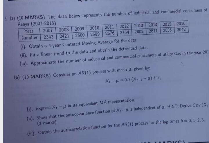 Solved (a) IIn мAnnKS) The data below represents the number | Chegg.com