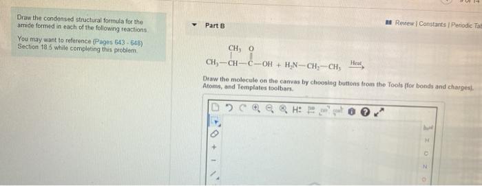 Solved Draw the condensed structural formula for the amide | Chegg.com
