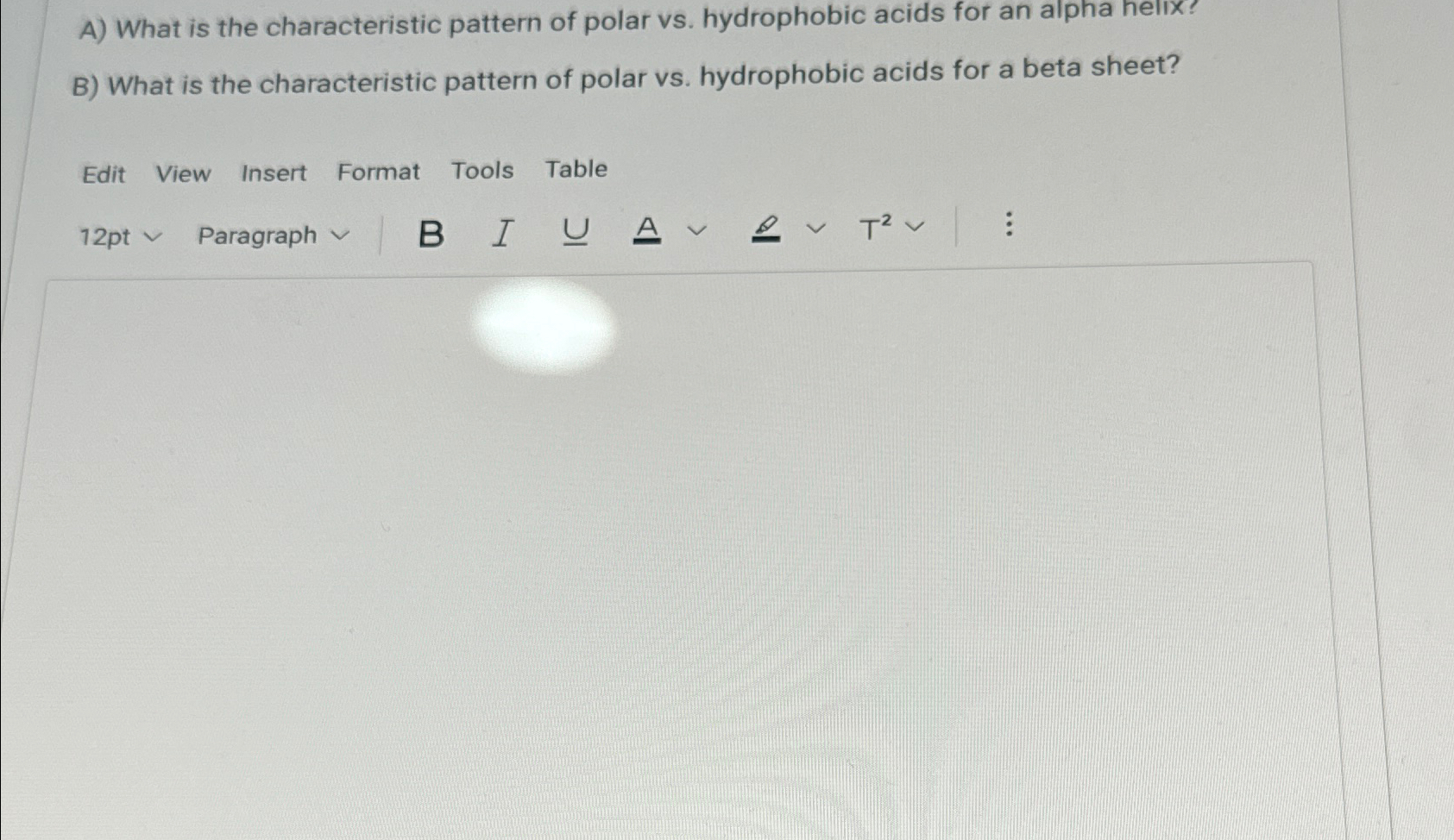 Solved A) ﻿What is the characteristic pattern of polar vs. | Chegg.com