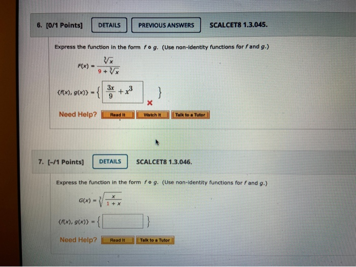 Solved 6. [0/1 Points) DETAILS PREVIOUS ANSWERS SCALCET8 | Chegg.com